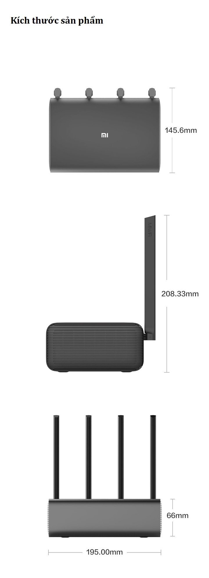 Bộ phát Wifi Xiaomi Router Pro AC2600 (R3P)