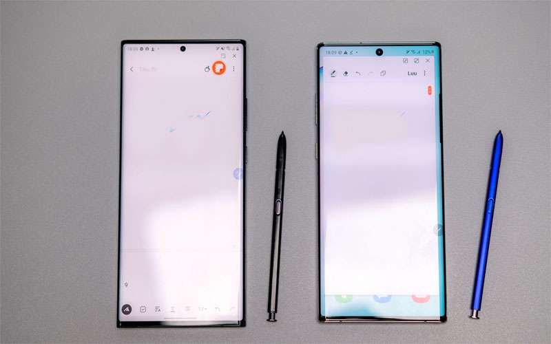 So Sánh Nét Bút S Pen Galaxy Note10 Plus & Spen Note 20 Ultra